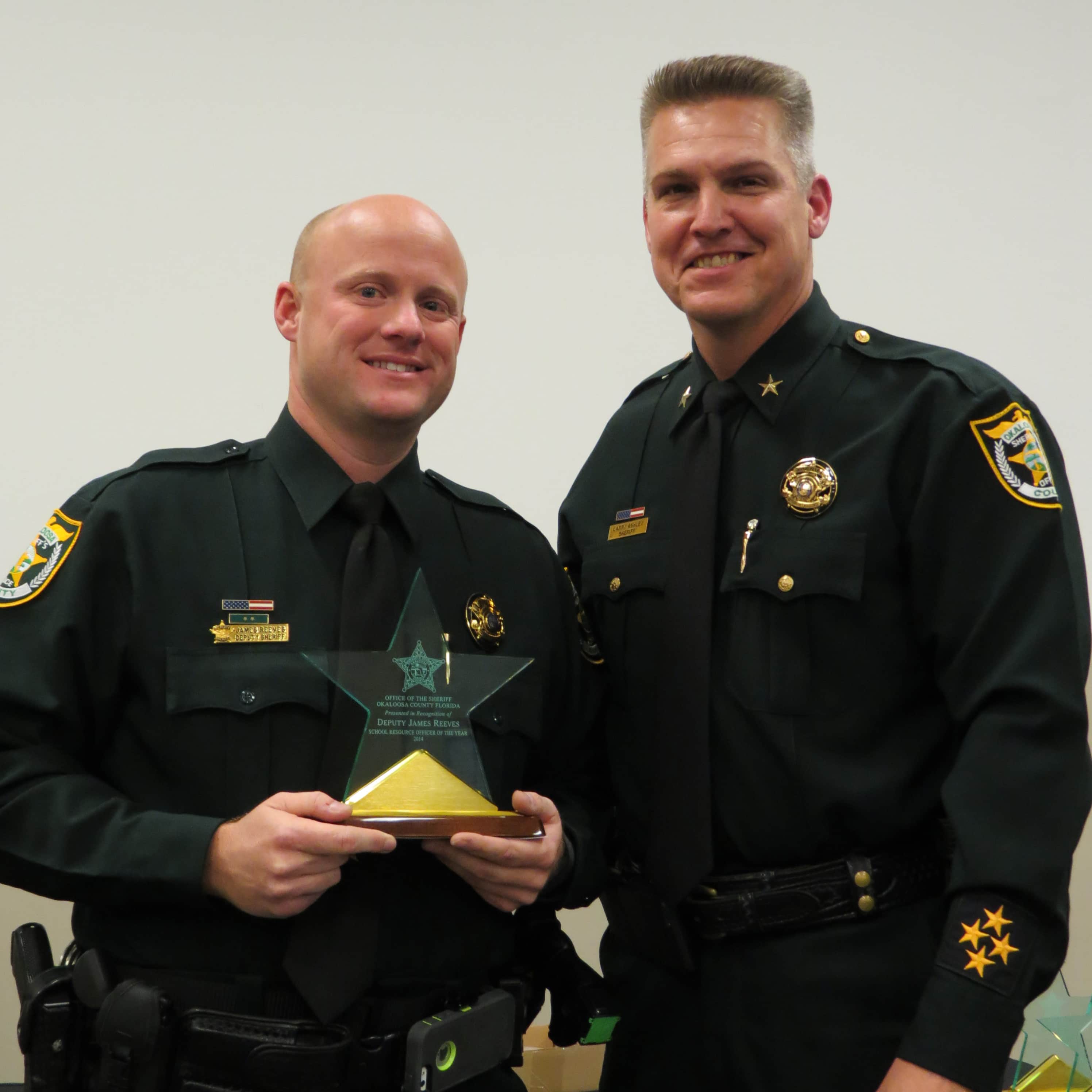 Ocso Names 2014 Sro Of The Year Okaloosa County Sheriffs Office