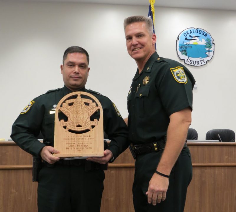 Ocso Names 2016 Deputy Of The Year Okaloosa County Sheriffs Office