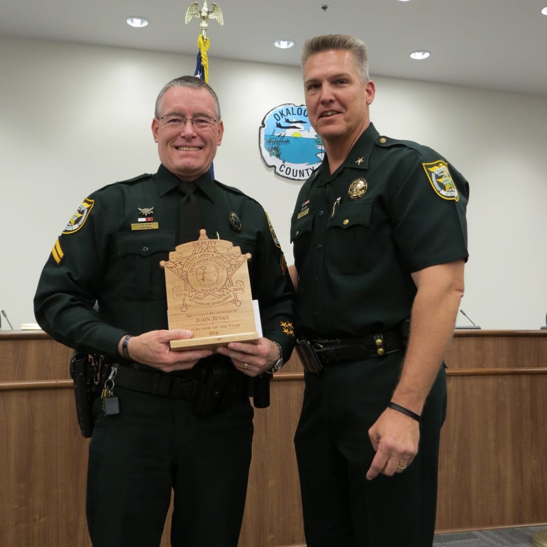 OCSO Names 2016 Supervisor of the Year | Okaloosa County Sheriff's Office